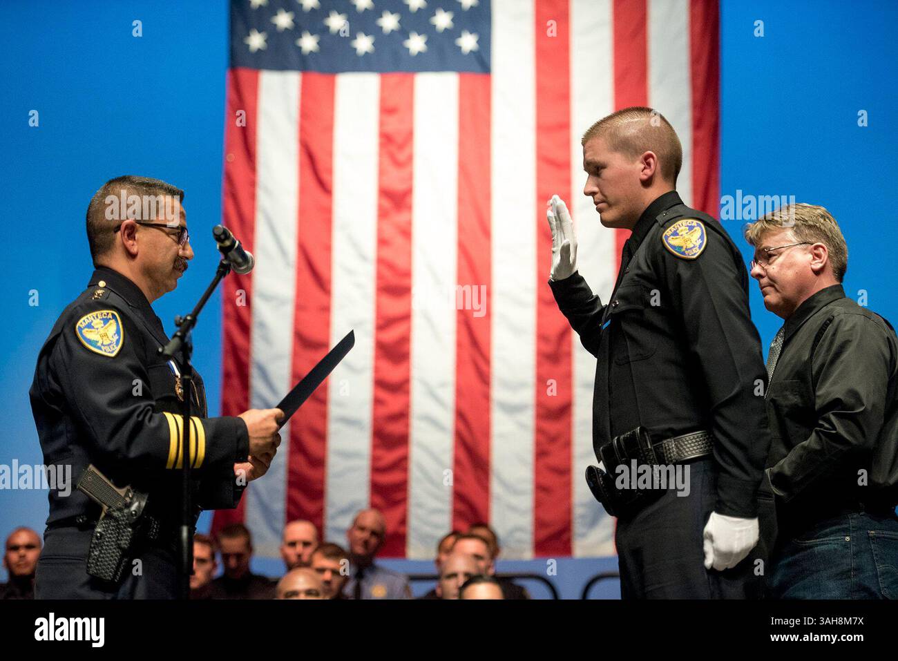 March 25, 2015 - Stockton, California, U.S. - New Manteca Police ...