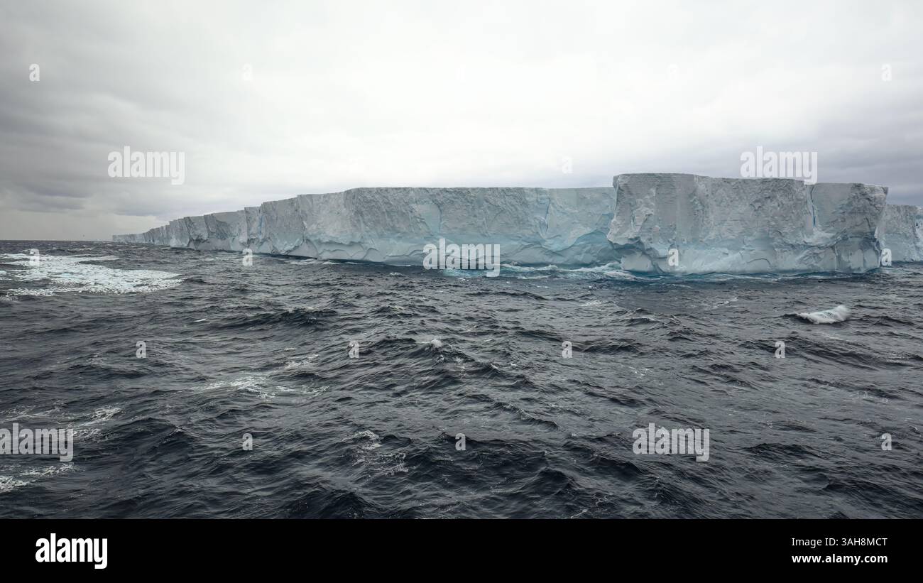 A very large tabular Iceberg named A23B ( a broken off piece of A23A ...