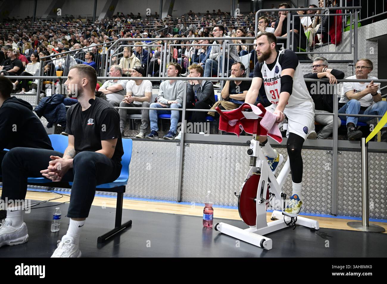 Prague, Czech Republic. 09th Apr, 2025. Martin Kriz of Nymburk, right ...