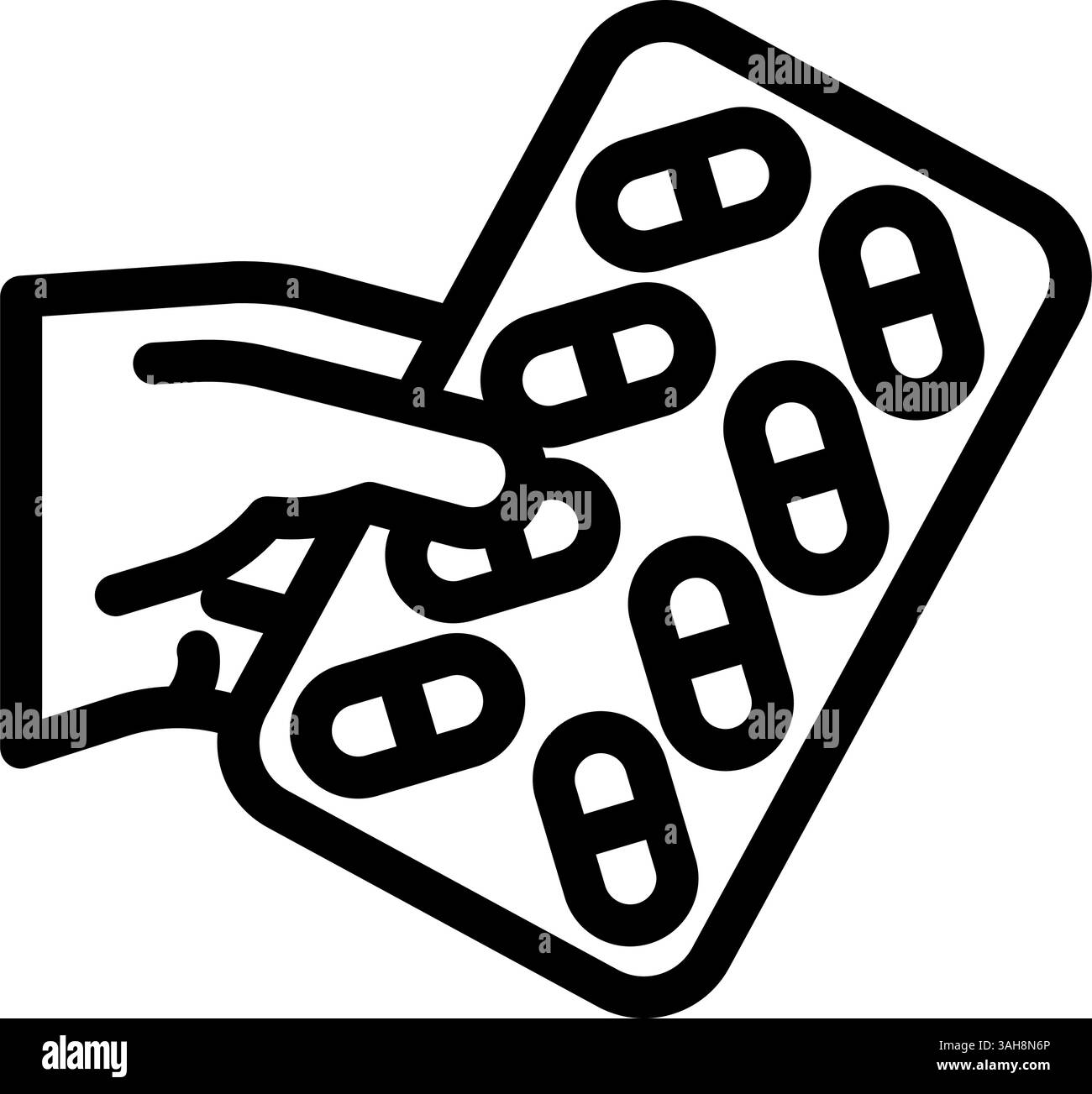 medication dispensing pharmacist line icon vector illustration Stock ...