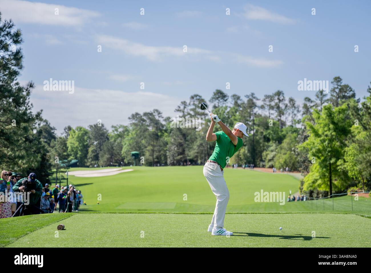 Ludvig Åberg of, Sweden. , . during a practice round prior to the 2025 ...