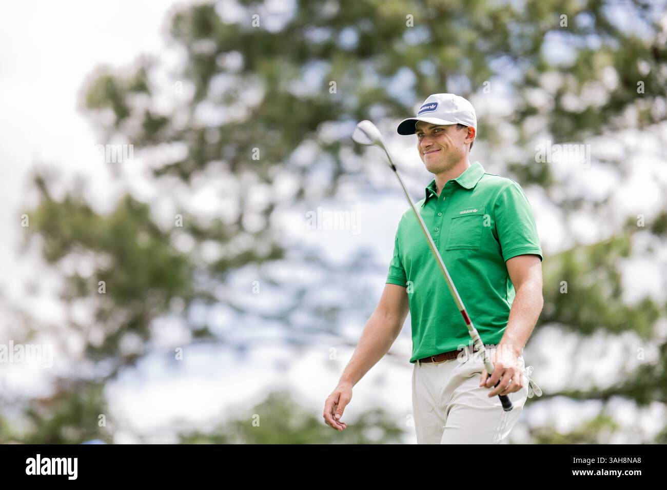 Ludvig Åberg of, Sweden. , . during a practice round prior to the 2025 ...
