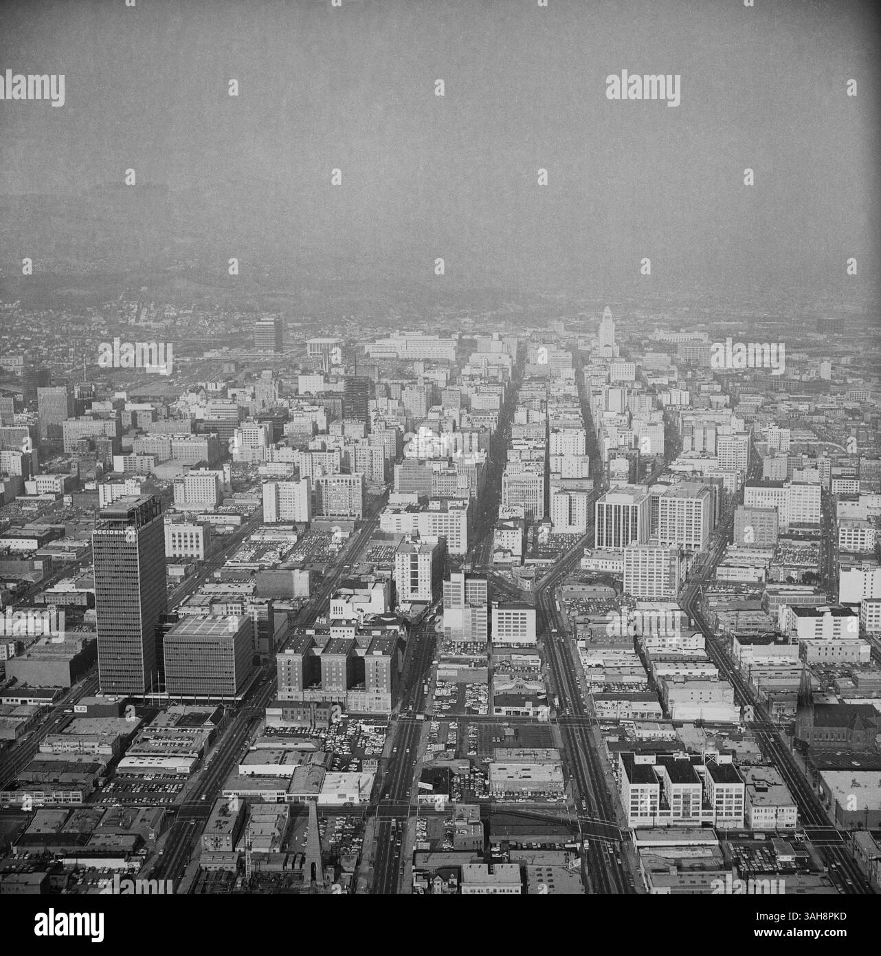 An aerial view of downtown Los Angeles, C.A. on Jan. 21, 1966. (AP ...