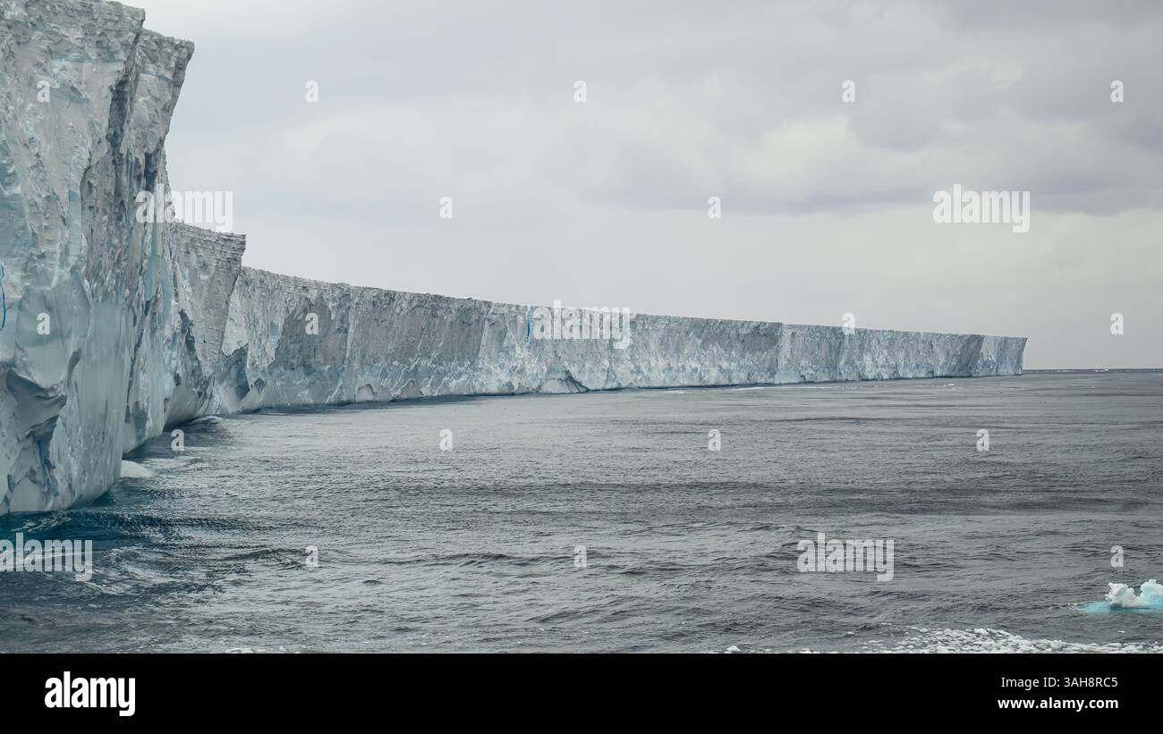 A very large tabular Iceberg named A23B ( a broken off piece of A23A ...