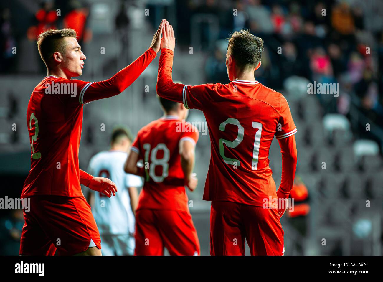 Stalowa Wola, Poland - OCTOBER 12, 2024: 2025 UEFA European Under-19 ...