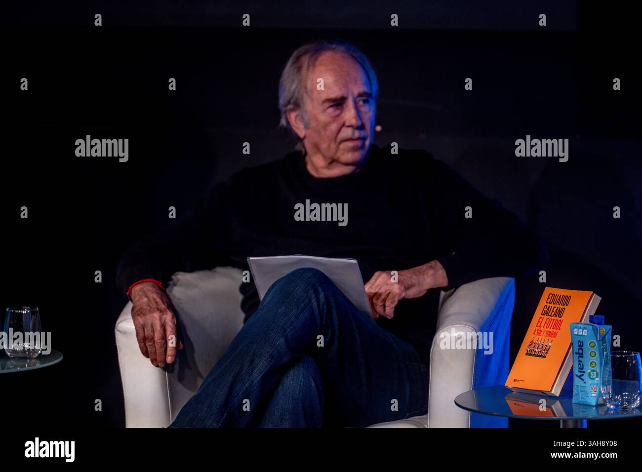 Singer, composer and artist, Joan Manuel Serrat, during the round table ...