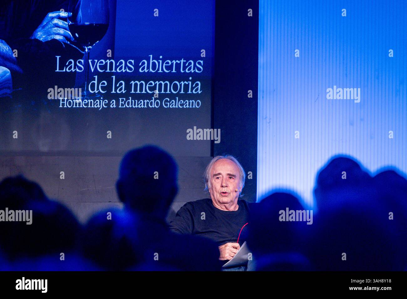 Singer, composer and artist, Joan Manuel Serrat, during the round table ...