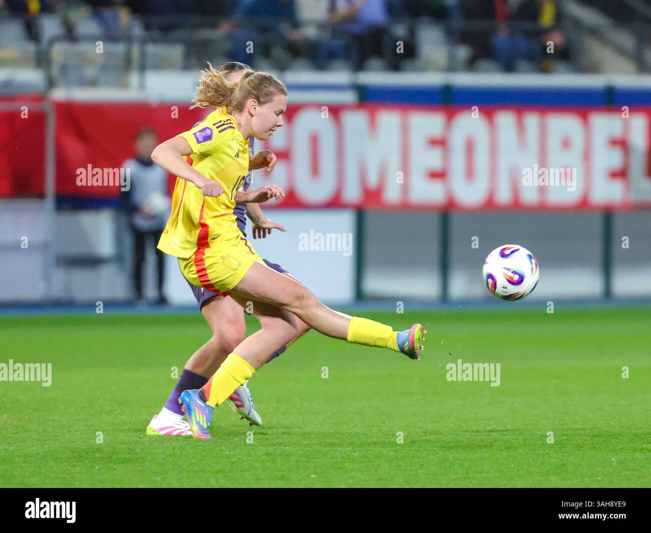 Jarne Teulings (19) of Belgium pictured during a game between the ...