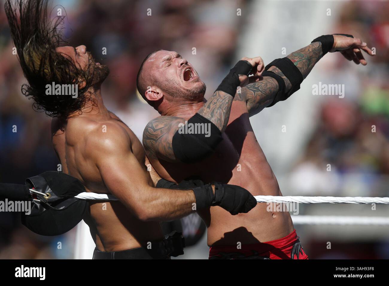 Wrestlemania 31 rollins hi-res stock photography and images - Alamy