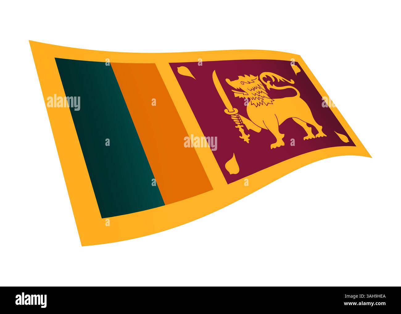 Banner template flag sri hi-res stock photography and images - Alamy