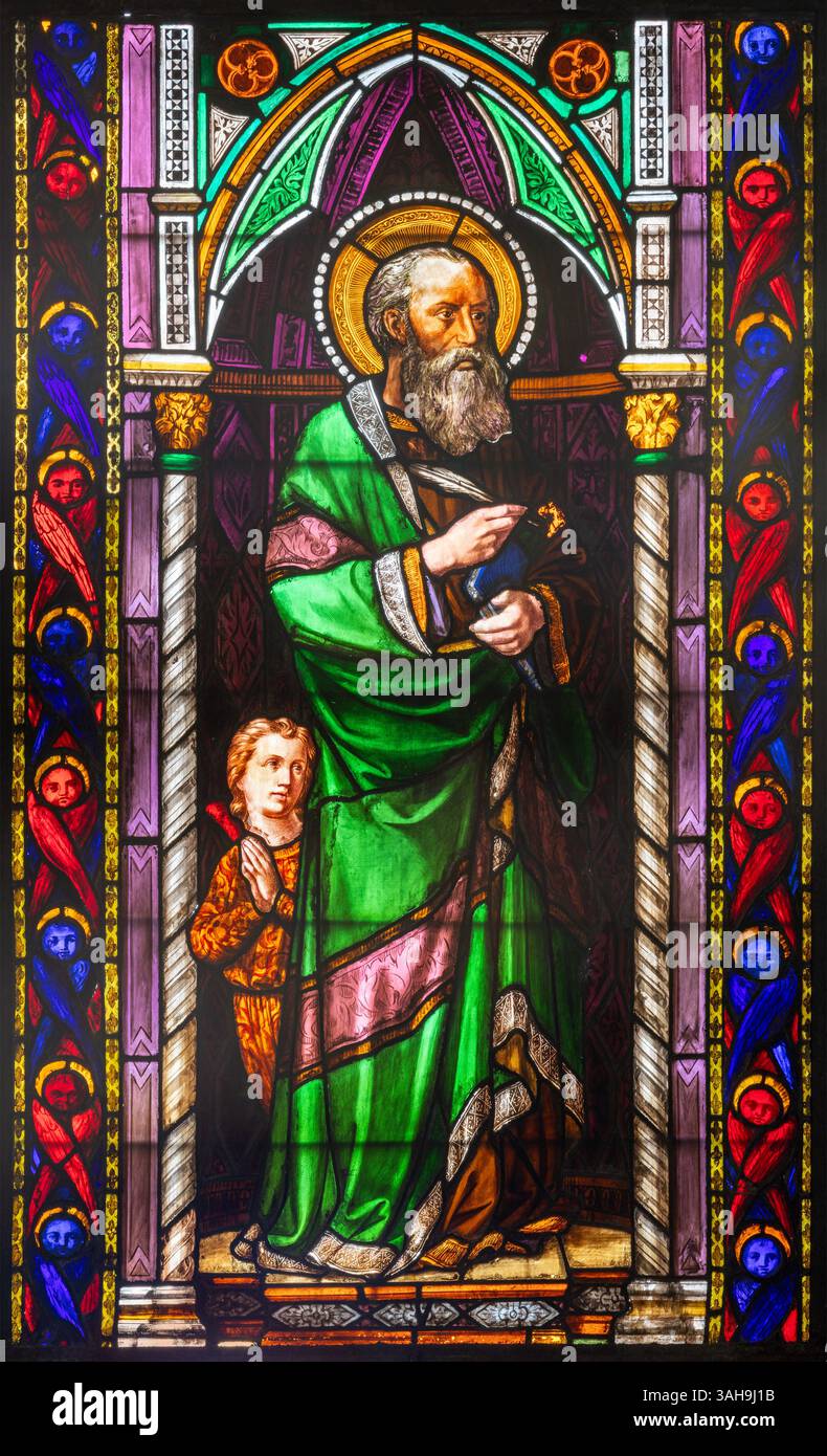 FLORENCE, ITALY - MARCH 21, 2025: The St. Matthew the Evangelist in the ...