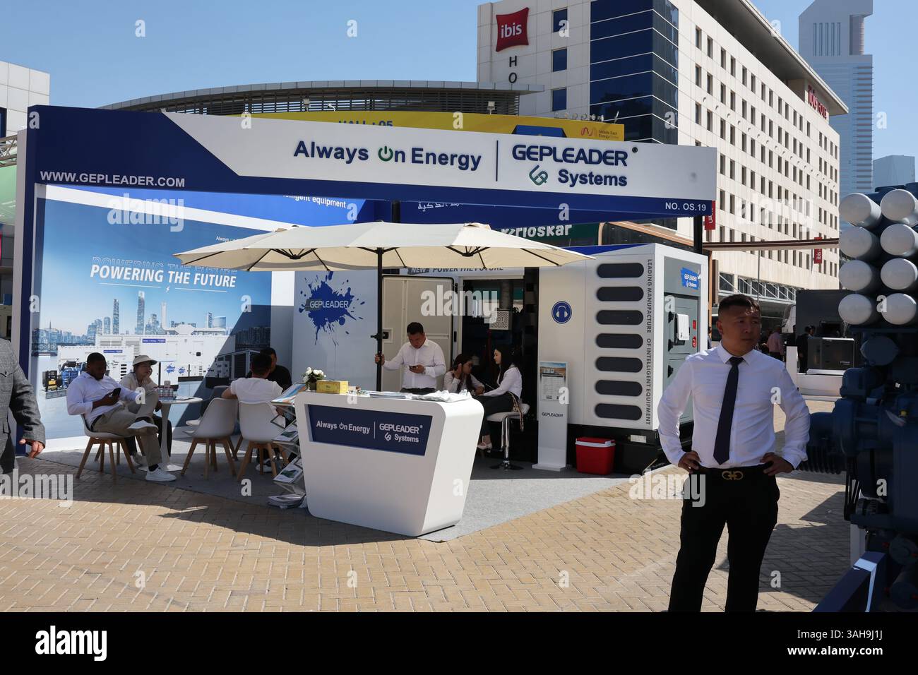 Dubai, Uae. 09th Apr, 2025. MEE 2025: Middle East Energy Exhibition at Dubai World Trade Centre ...