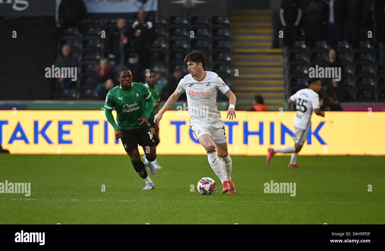 9th April 2025; Swansea.com Stadium, Swansea, Wales; EFL Championship ...