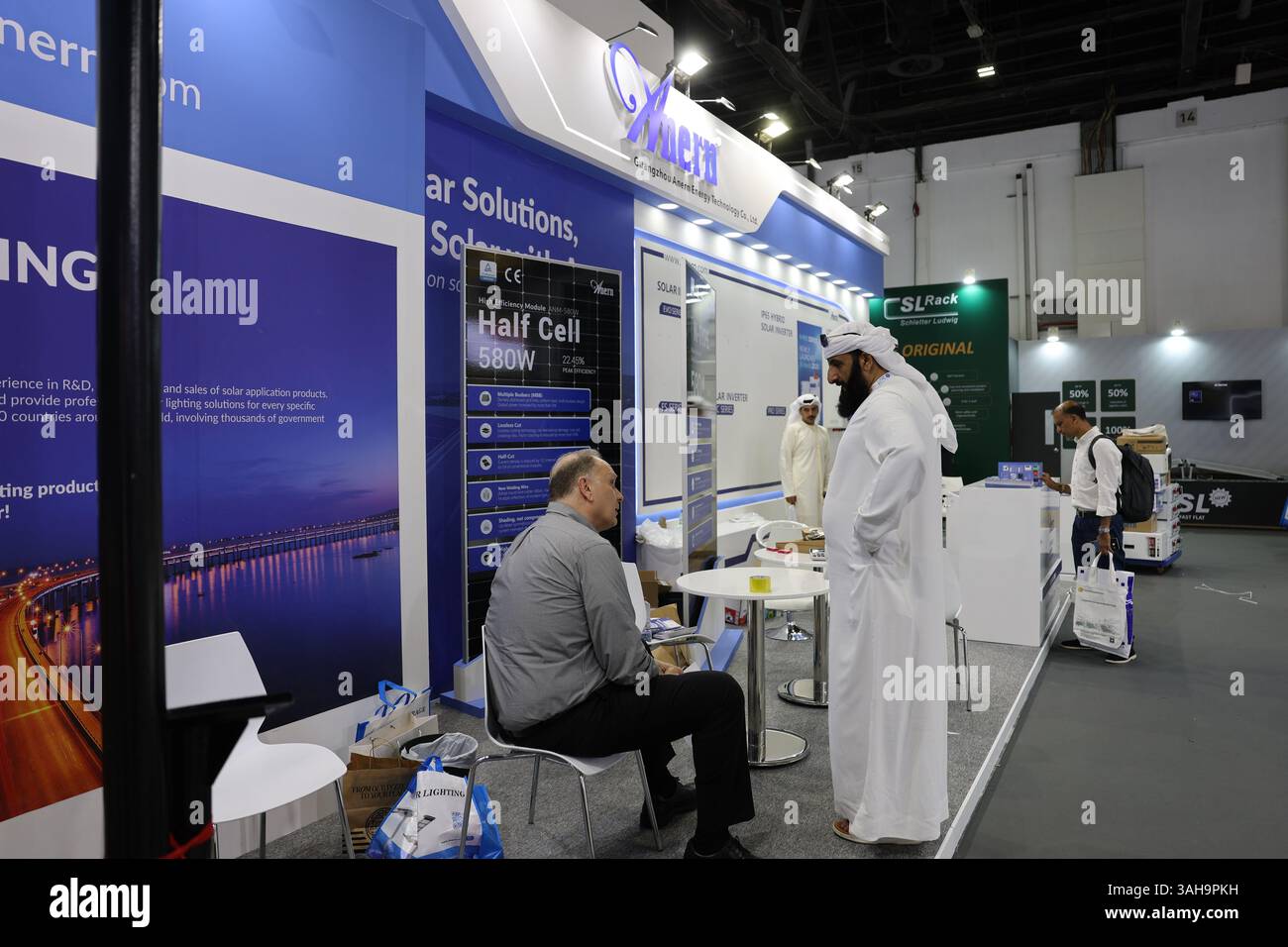 Dubai, Uae. 09th Apr, 2025. MEE 2025: Middle East Energy Exhibition at Dubai World Trade Centre ...