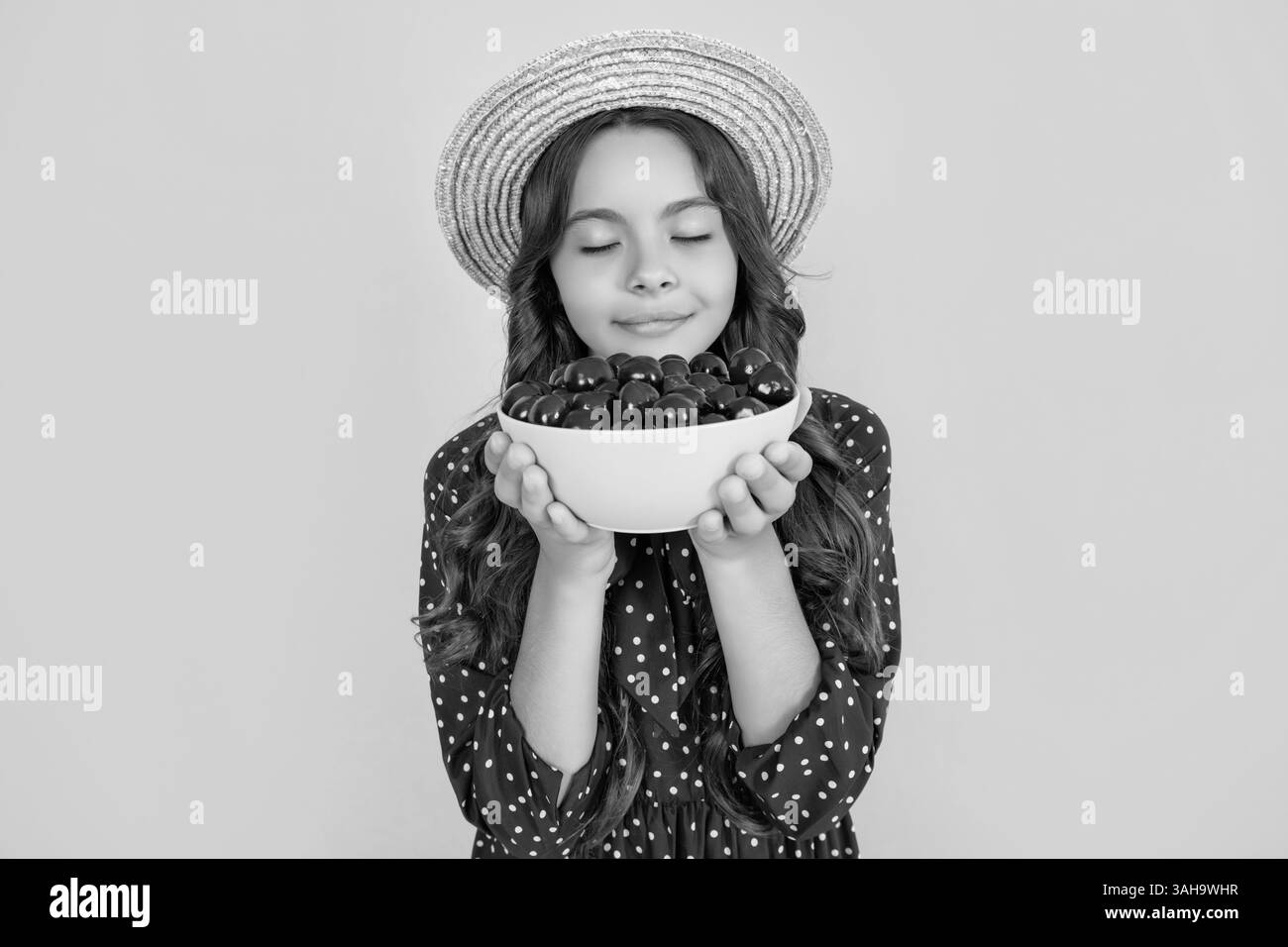 Happy teen child smell hi-res stock photography and images - Alamy