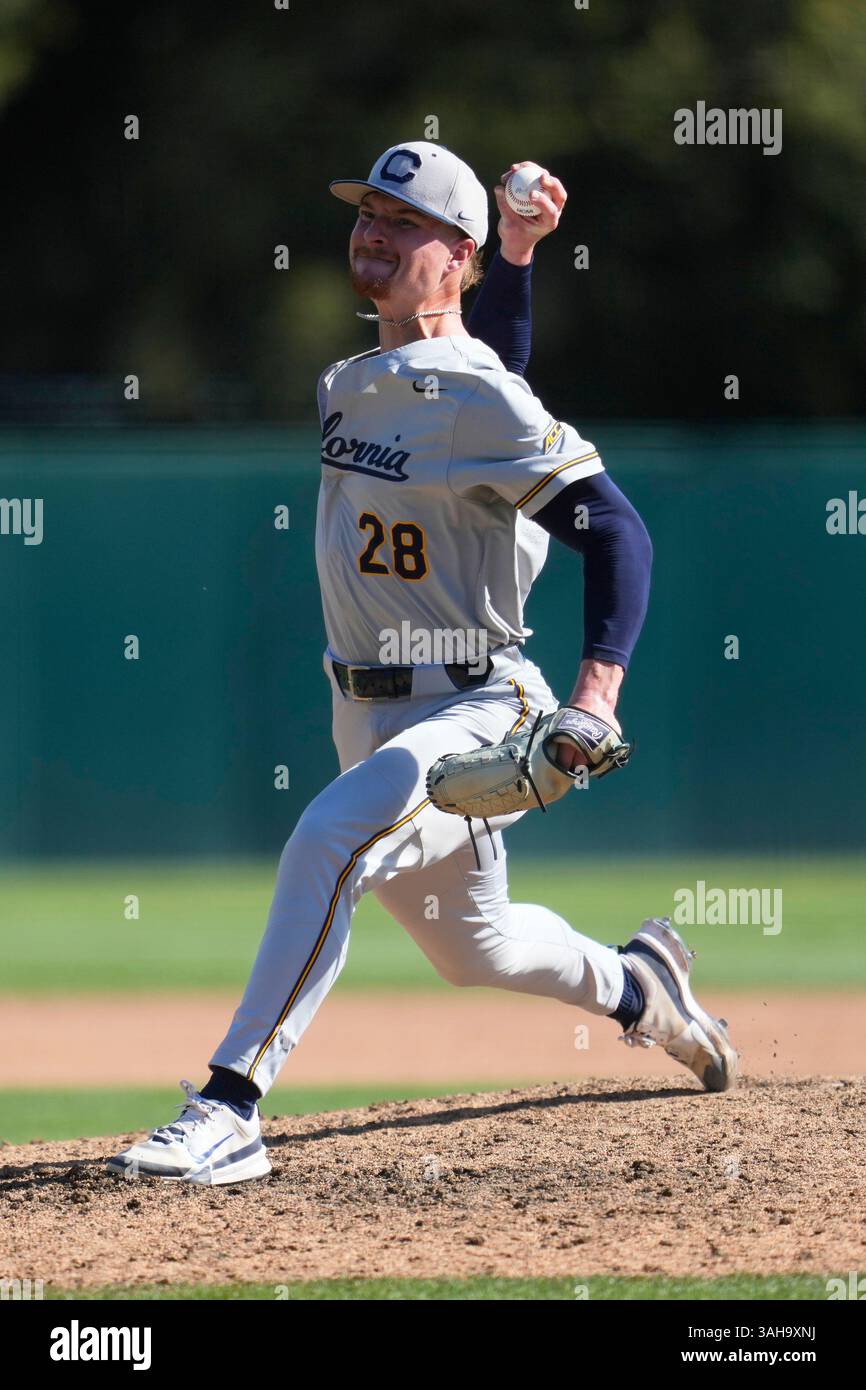 California's Cole Tremain during an NCAA college baseball game against ...