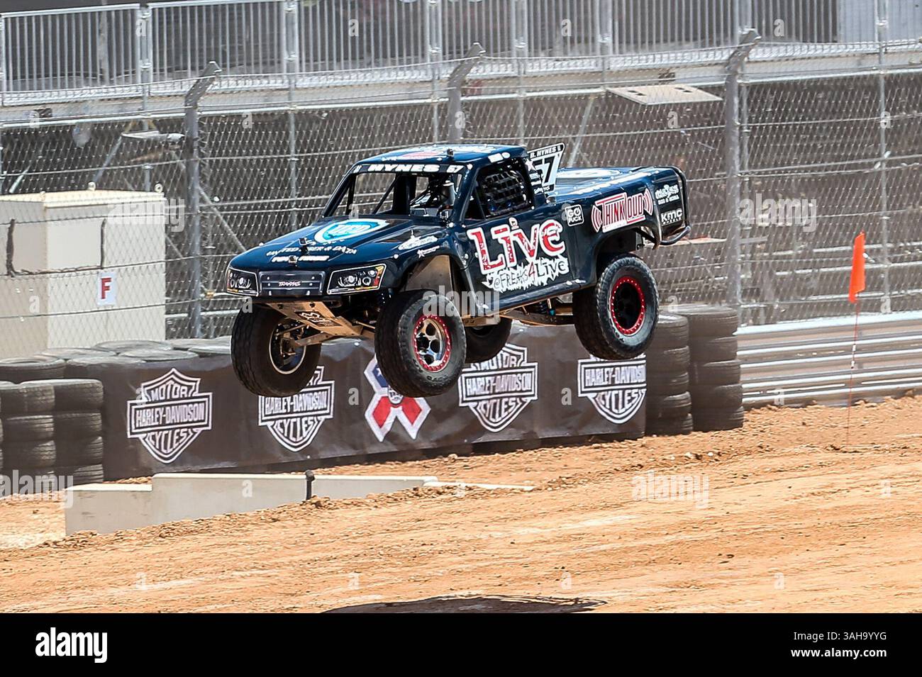 June 7, 2015 - Austin, Texas, U.S - Off road truck racing competitors ...