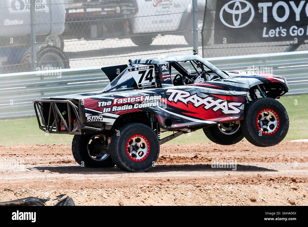 June 7, 2015 - Austin, Texas, U.S - Off road truck racing competitors ...