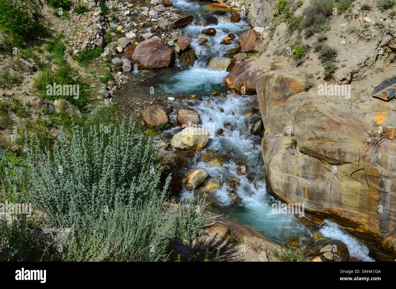 A beautiful waterfall at Harcho, District Astore, Gilgit-Baltistan ...
