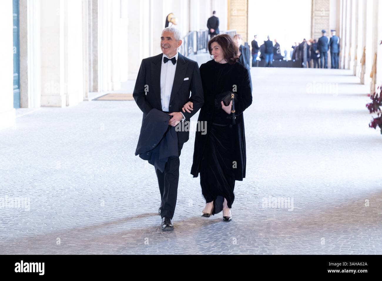 Rome, Italy. 09th Apr, 2025. Pierferdinando Casini arrives at the ...
