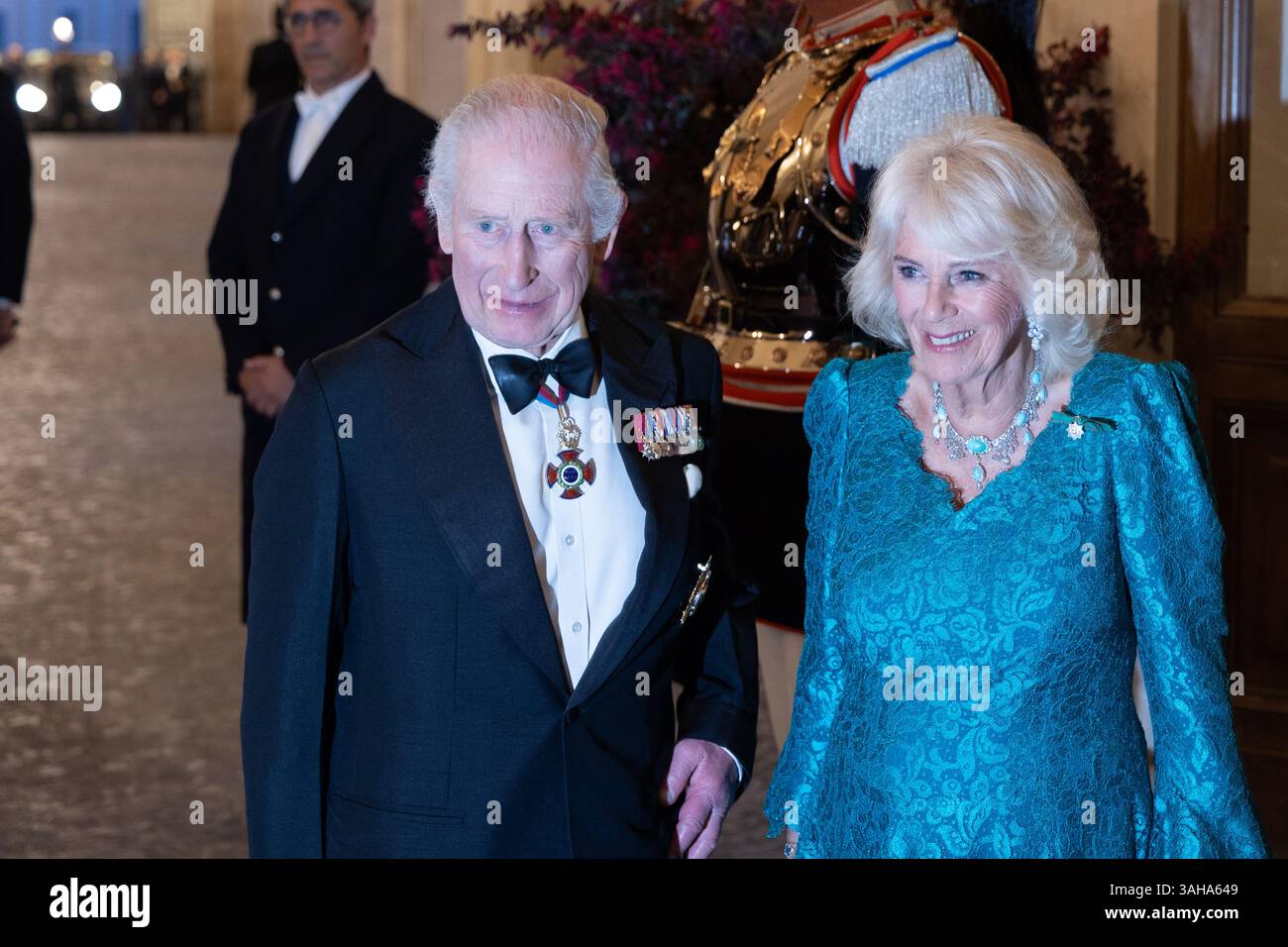 Rome, Italy. 09th Apr, 2025. King Charles III and Queen Consort Camilla ...