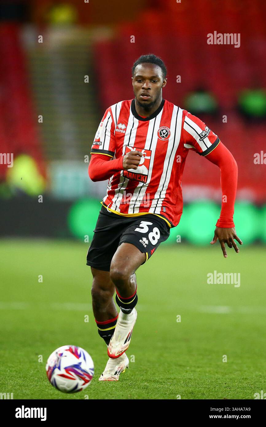 Bramall Lane, Sheffield, England - 8th April 2025 Femi Seriki (38) of ...