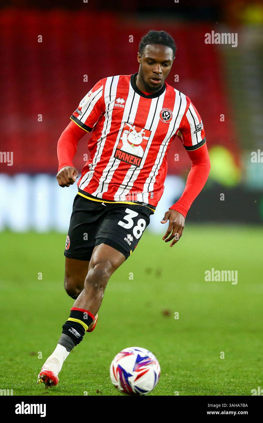 Bramall Lane, Sheffield, England - 8th April 2025 Femi Seriki (38) of ...