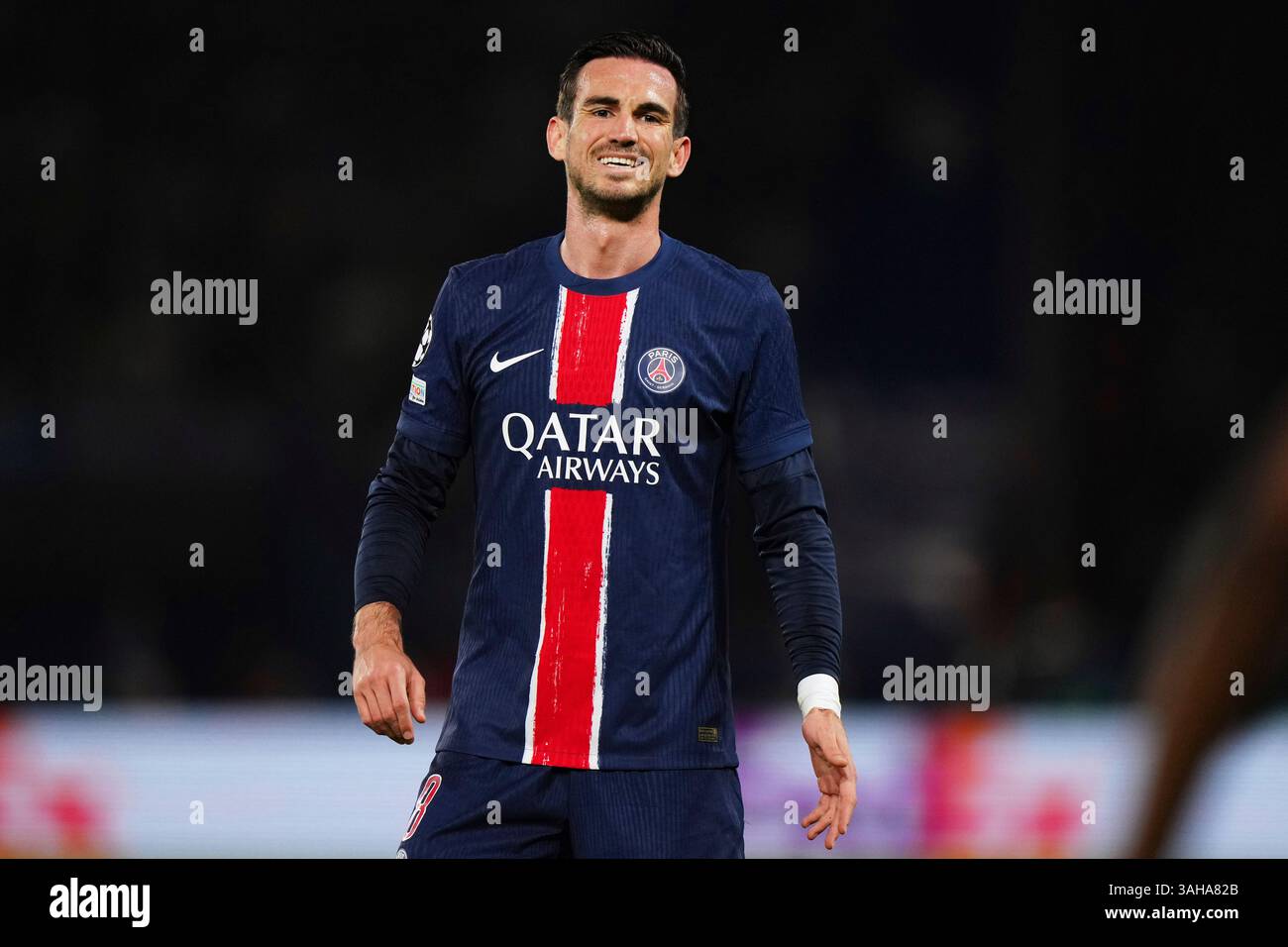 PSG's Fabian Ruiz reacts during the Champions League quarterfinal first ...