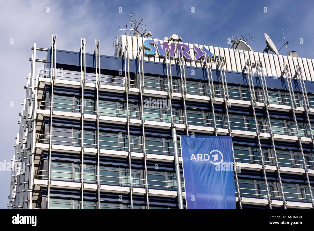 Südwestrundfunk SWR in der Neckarstraße Stuttgart. // 09.04.2025 ...