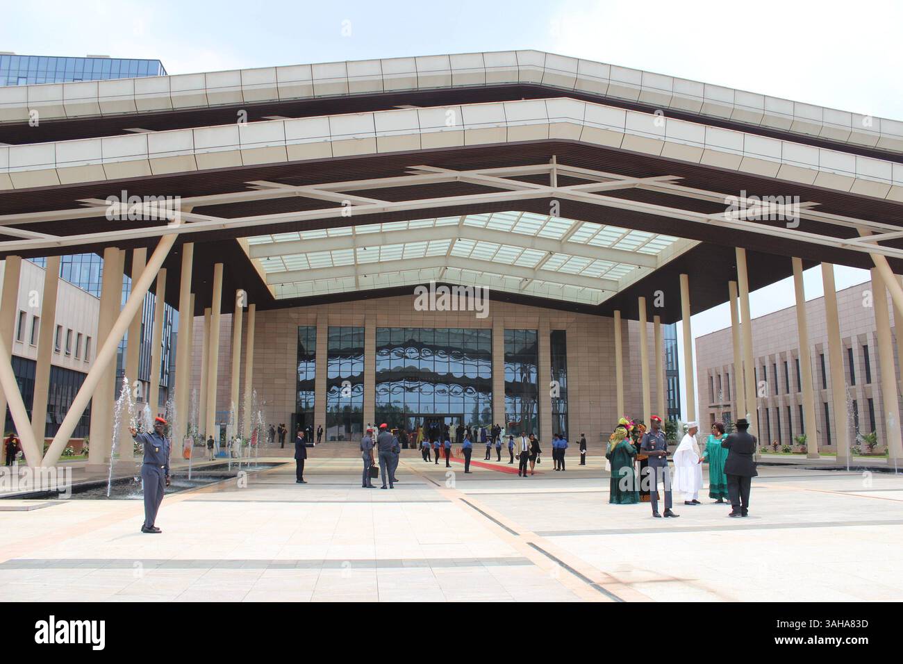 Chinese funded Cameroon National Assembly building in Yaounde, Cameroon ...