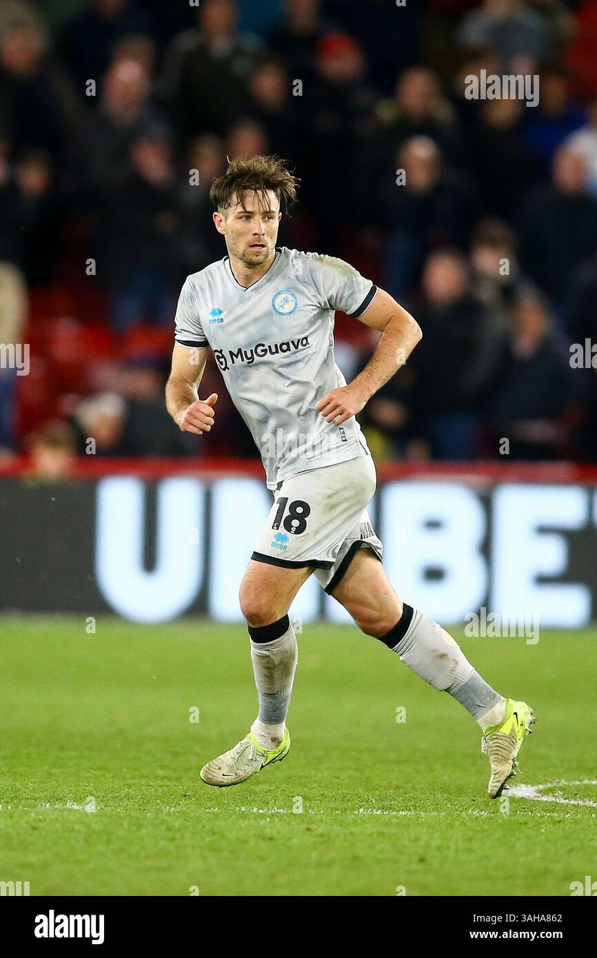 Bramall Lane, Sheffield, England - 8th April 2025 Ryan Leonard (18) of ...