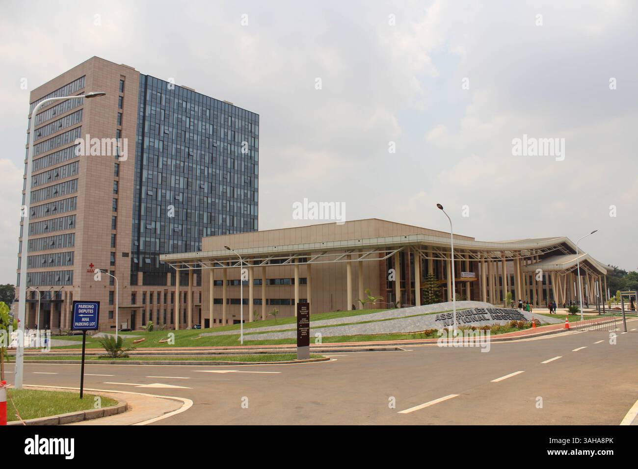 Chinese funded Cameroon National Assembly building in Yaounde, Cameroon ...