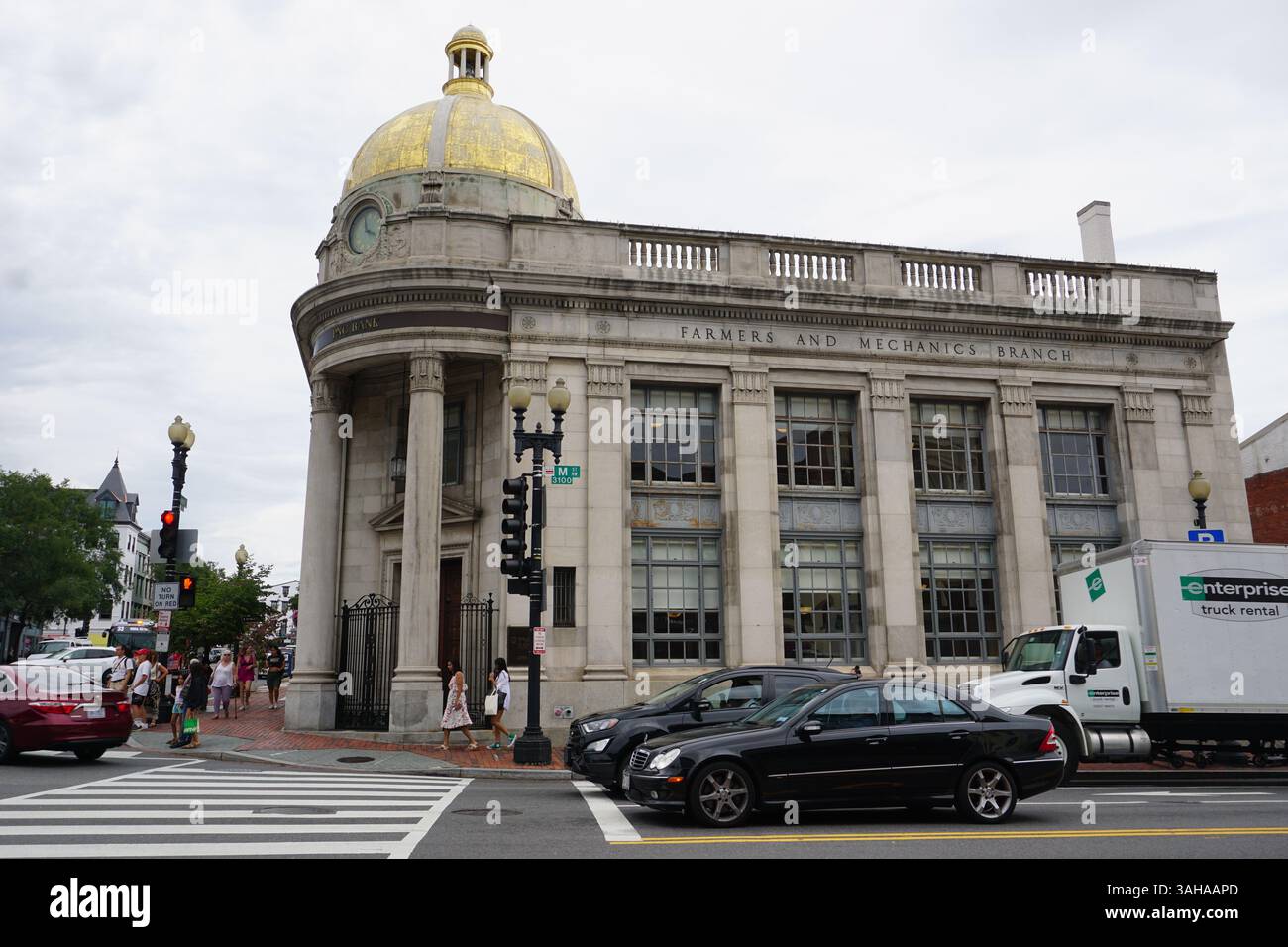 The historic PNC bank building farmers and mechanics branch with its ...