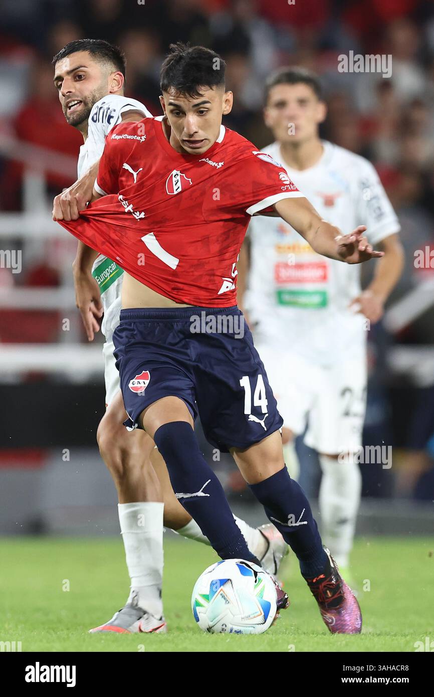 Independiente's midfielder Giovanni Millan looks on during the CONMEBOL ...