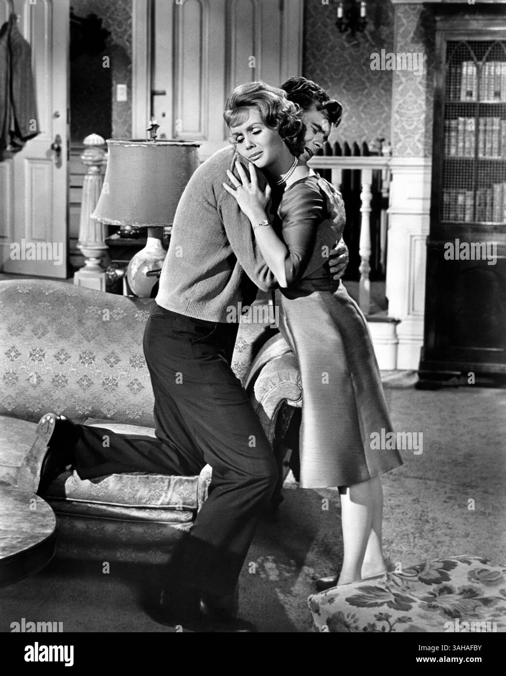 Barry Nelson, Debbie Reynolds, on-set of the film, "Mary, Mary", Warner ...
