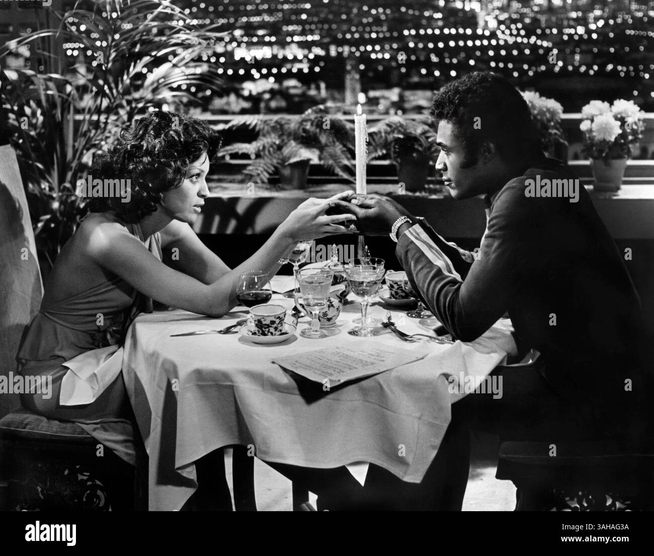 Vonetta McGee, Calvin Lockhart, on-set of the film, "Melinda", MGM ...