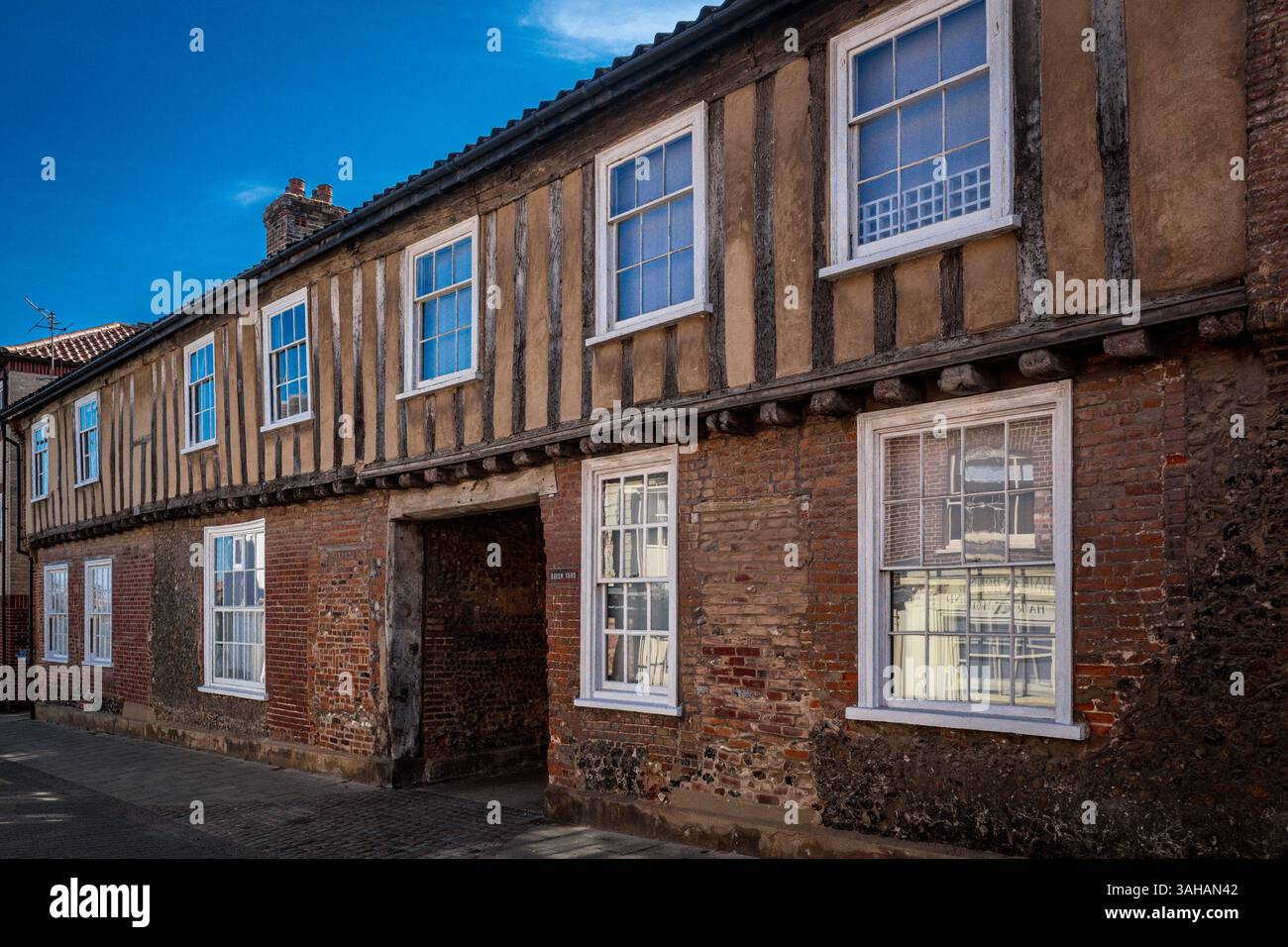 Raven Yard at 86-90 King Street Norwich. Grade II listed, C16th century ...