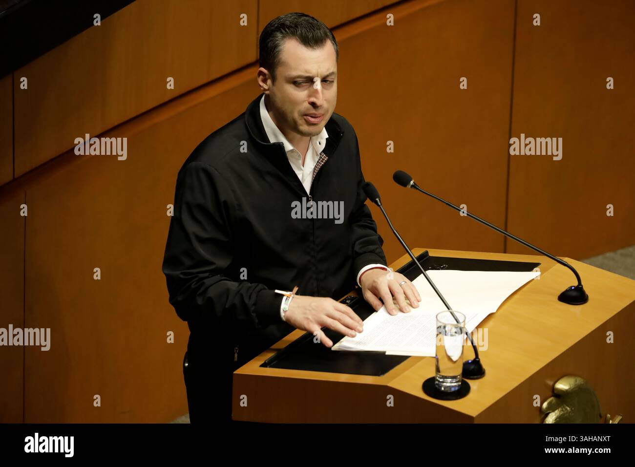Mexico City, Mexico. 08th Apr, 2025. Senator Luis Donaldo Colosio ...