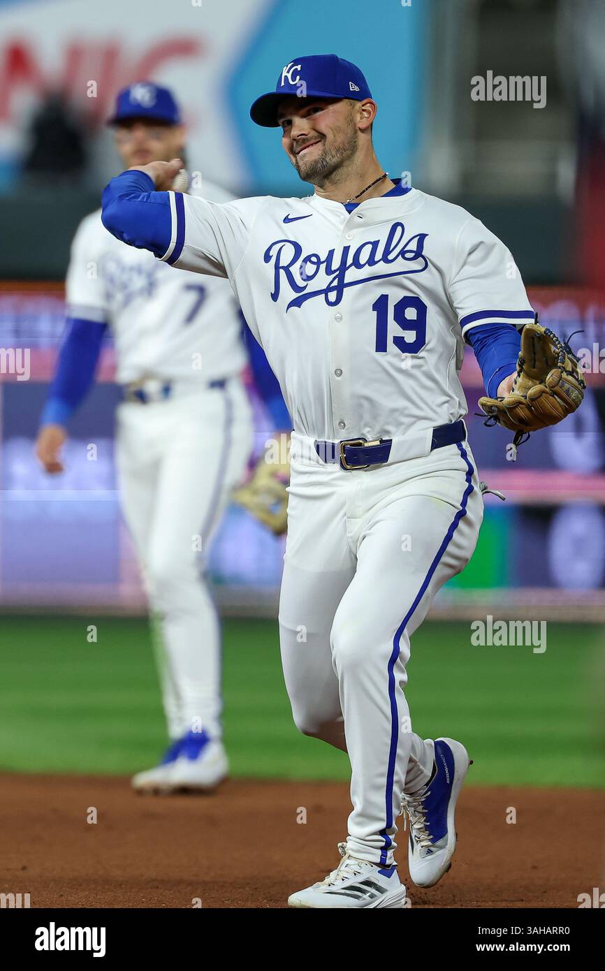 April 7, 2025: Kansas City Royals second baseman Michael Massey (19 ...