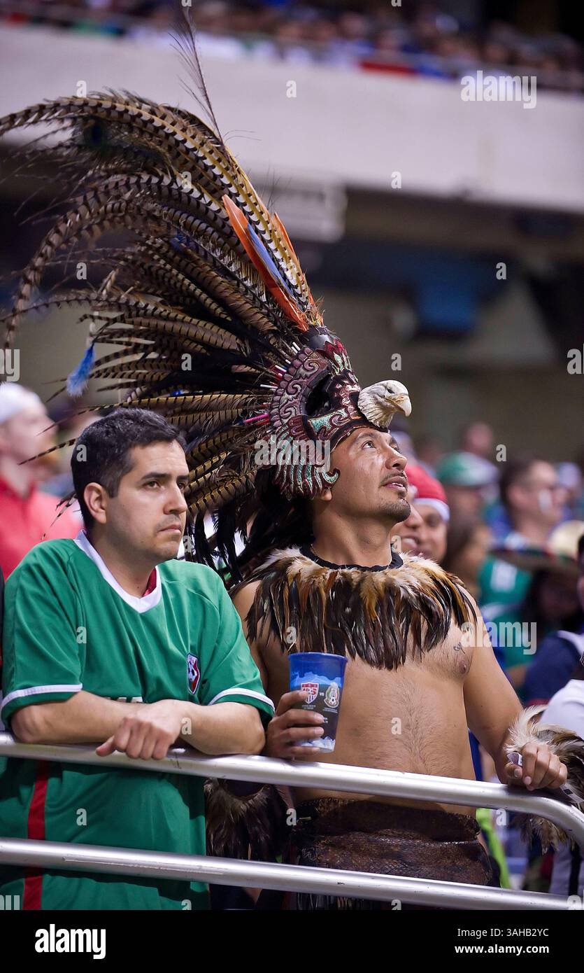 April 15, 2015: Mexico's fans in action against USA men's soccer at the ...