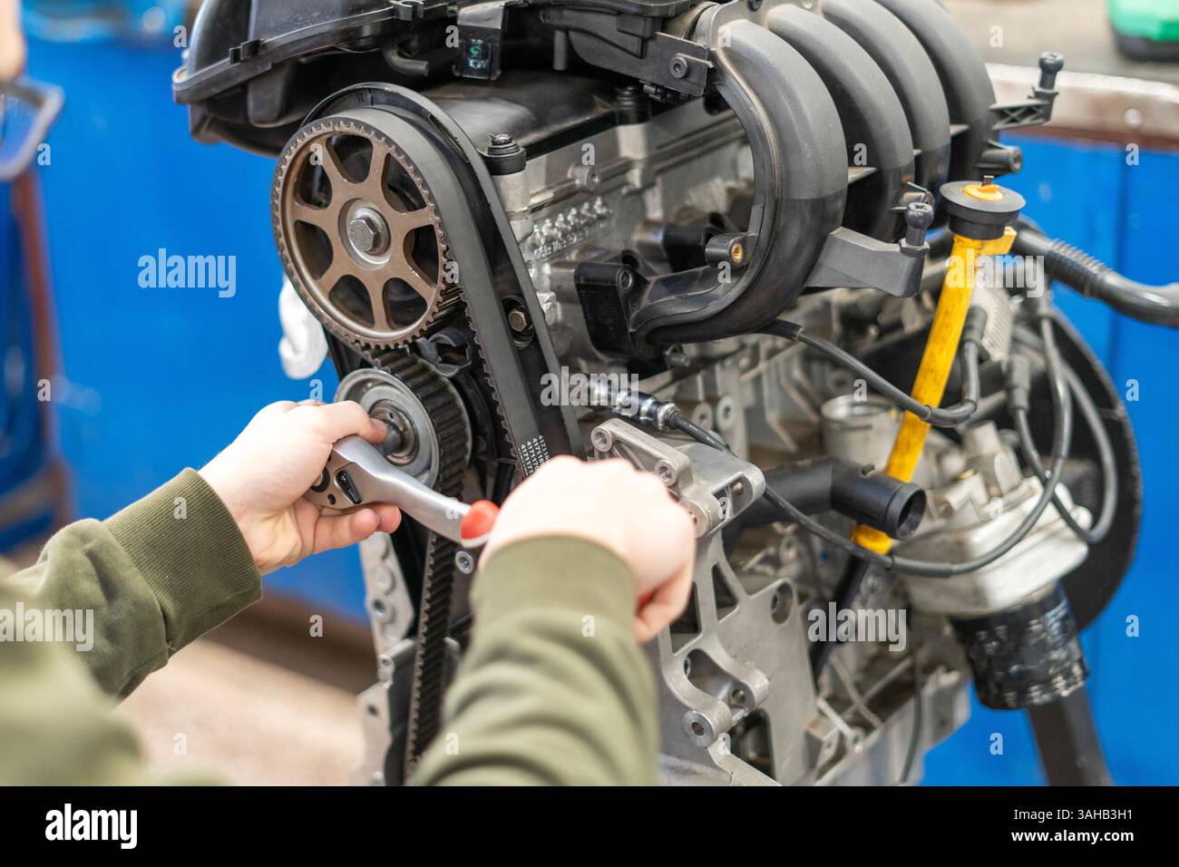 Car engine diesel repair in hi-res stock photography and images - Alamy