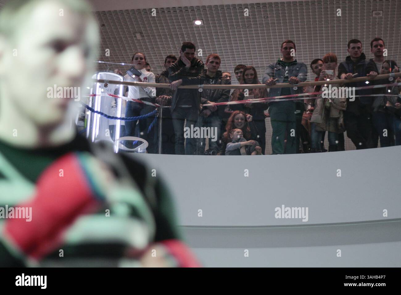 April 16, 2015 - Kiev, Ukraine - Open training of the main participants in the boxing tournament ...