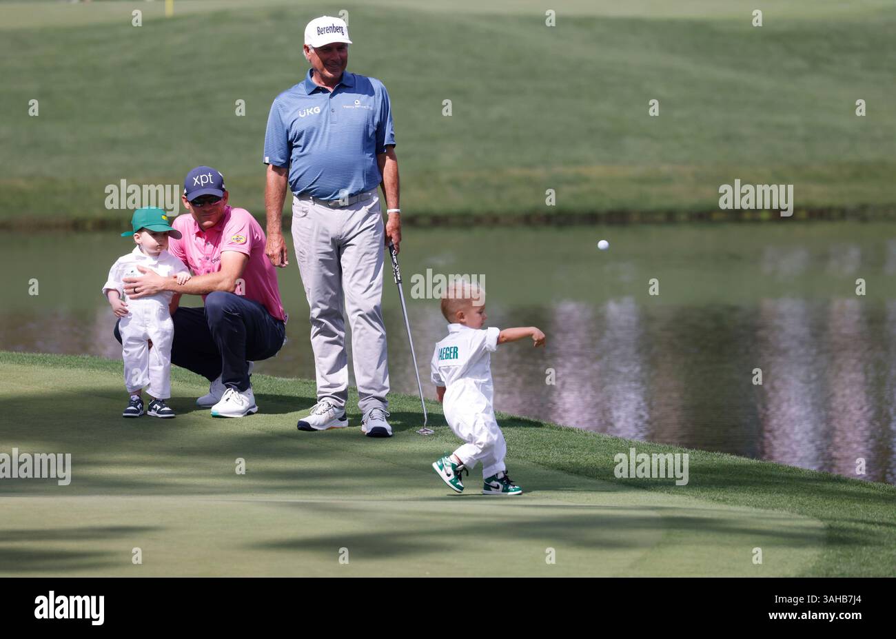 Augusta, United States. 09th Apr, 2025. Fred Couples and Adam Schenk ...