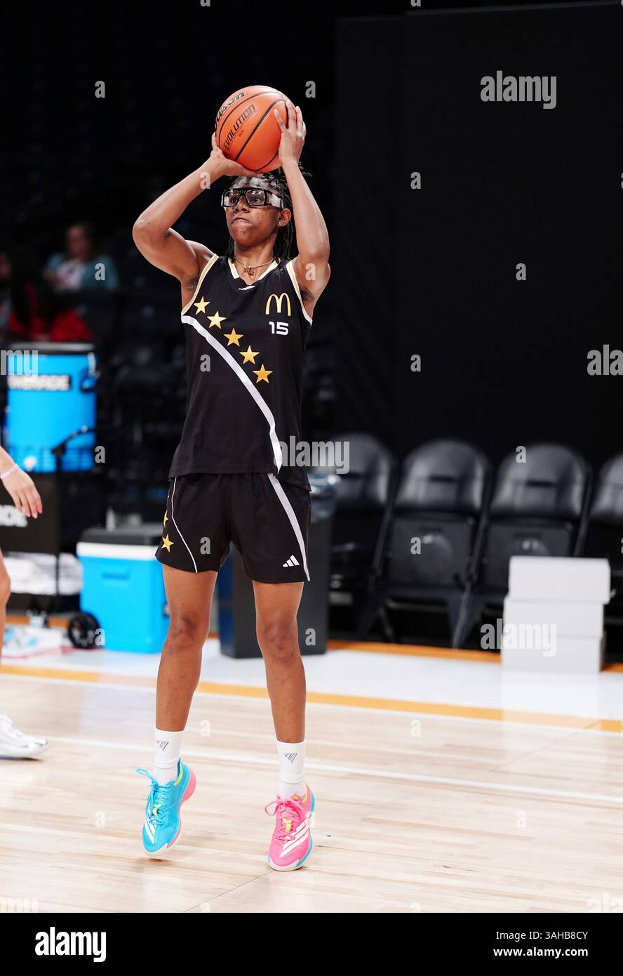 BROOKLYN, NY - APRIL 01: McDonalds Girls High School All American Jaida ...