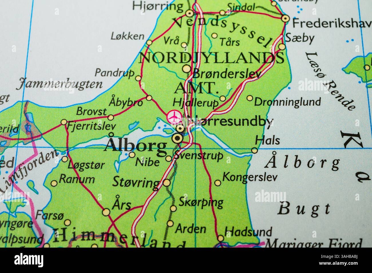 Frederikshavn and Skagen Denmark Map Stock Photo - Alamy