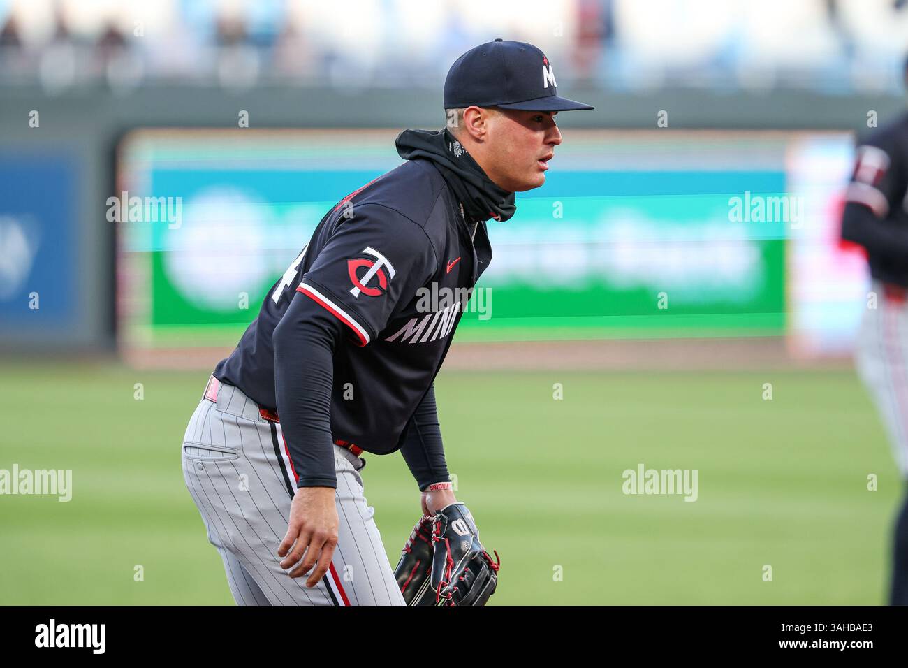 April 7, 2025: Minnesota Twins third baseman Jose Miranda (64) during ...