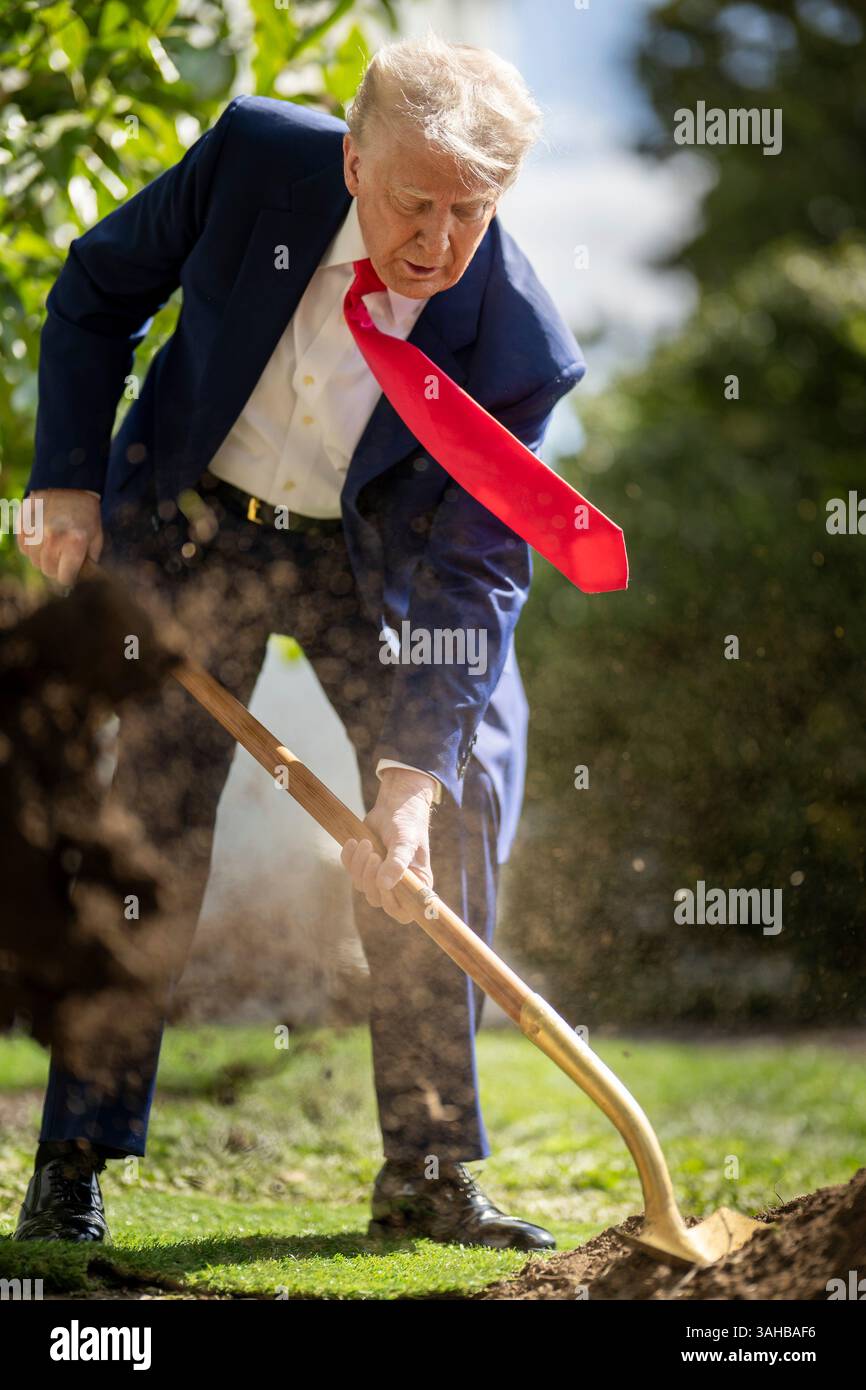 Washington, United States. 08th Apr, 2025. U.S President Donald Trump ...
