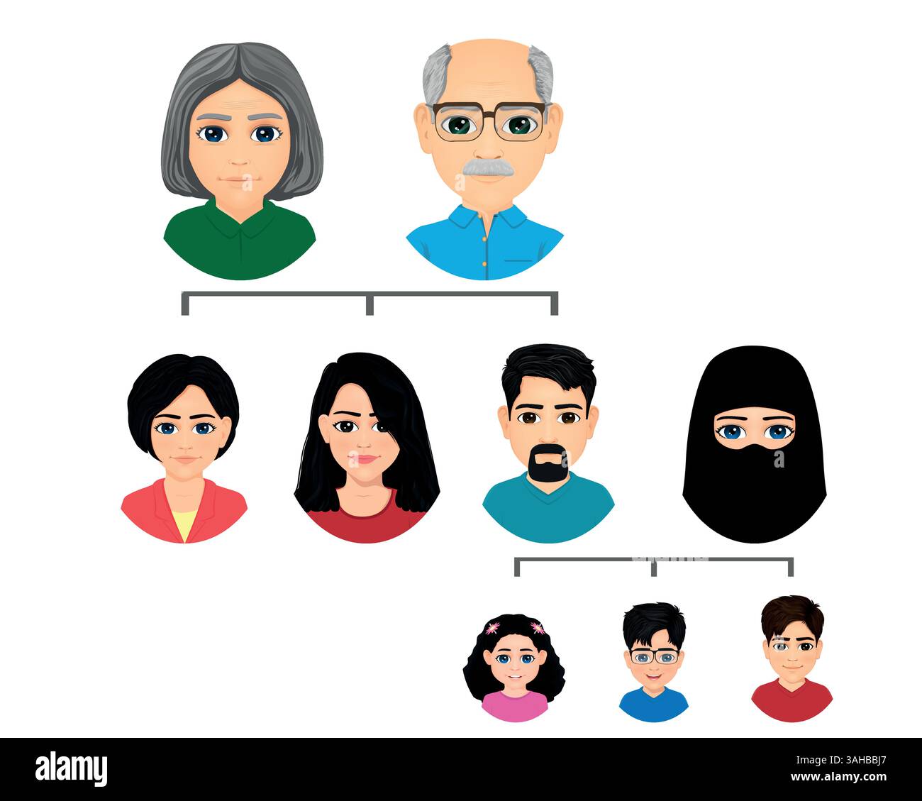 Extended family grandmother uncle aunt hi-res stock photography and ...