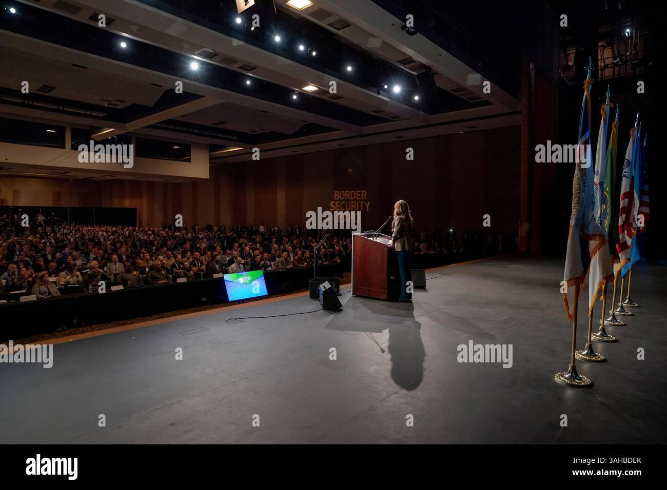 Department of Homeland Security (DHS) Secretary Kristi Noem speaks at ...