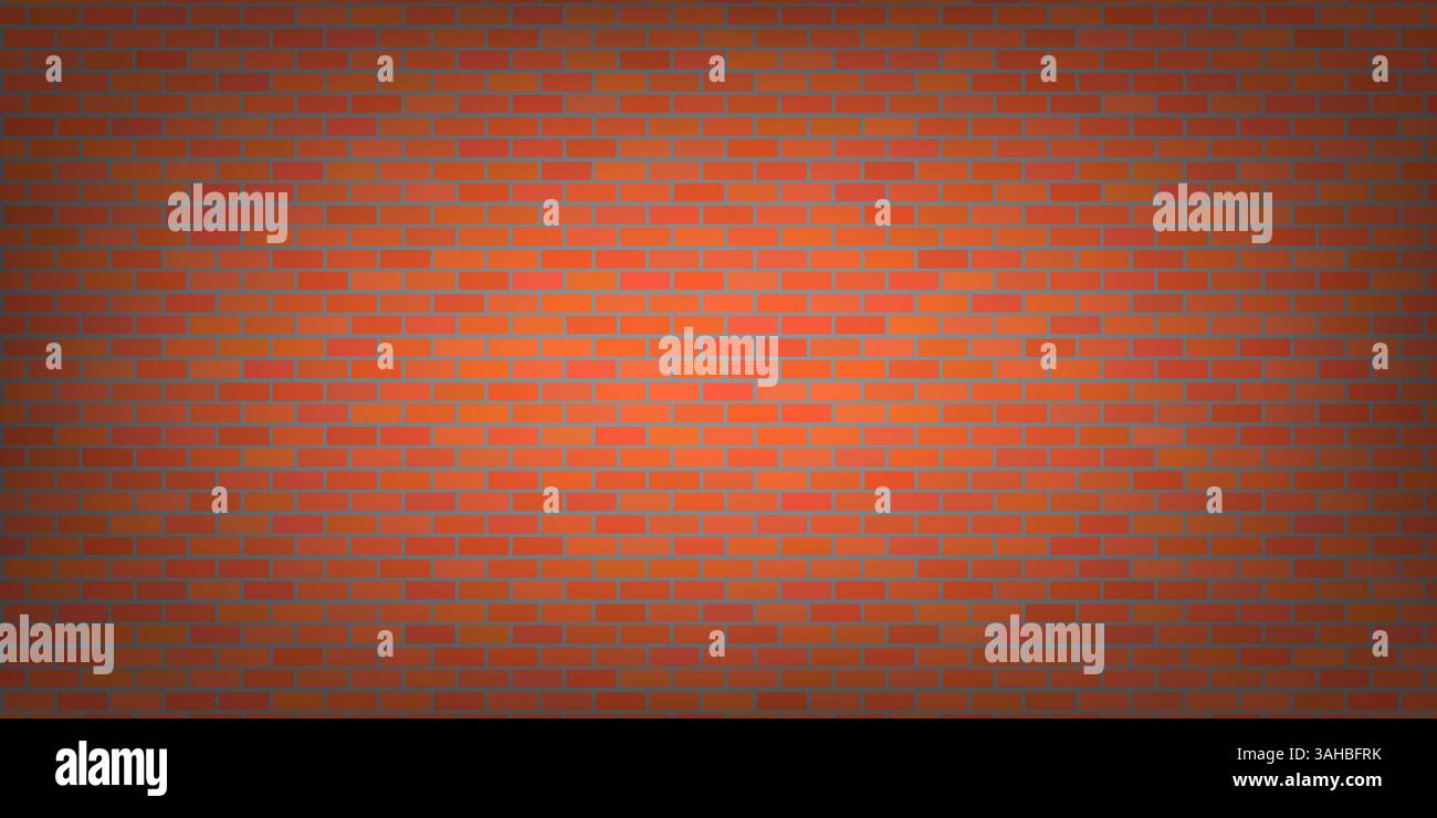 Vector Brick Wall Background. Abstract Red Brick Pattern Stock Vector ...